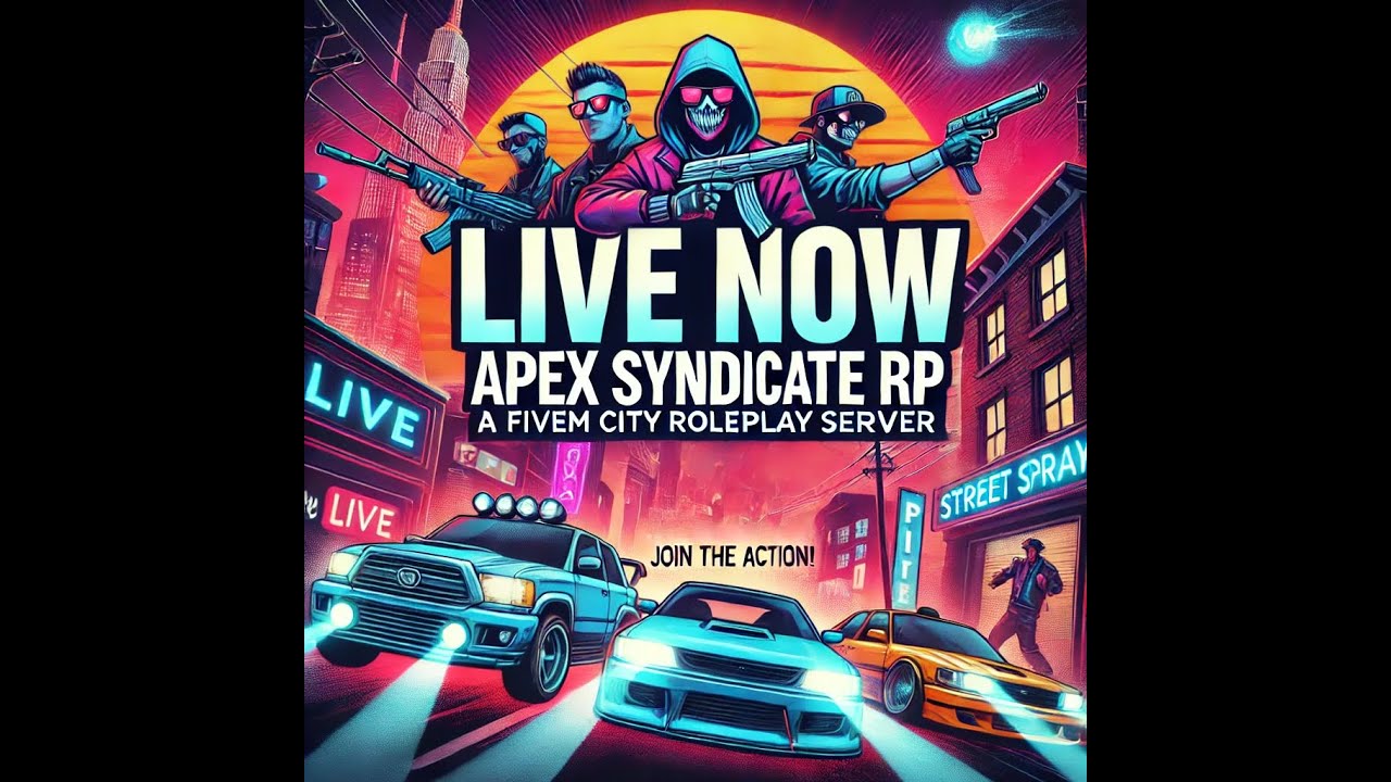 🚨 LIVE NOW 🚨 Apex Syndicate RP - Street Racing & Gang Life! - YouTube
