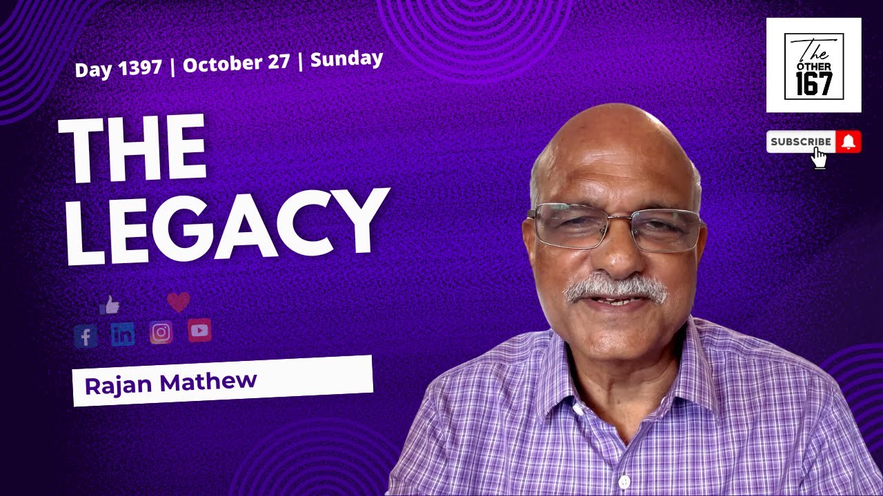 Legacy | Rajan Mathew | The Other 167 - YouTube