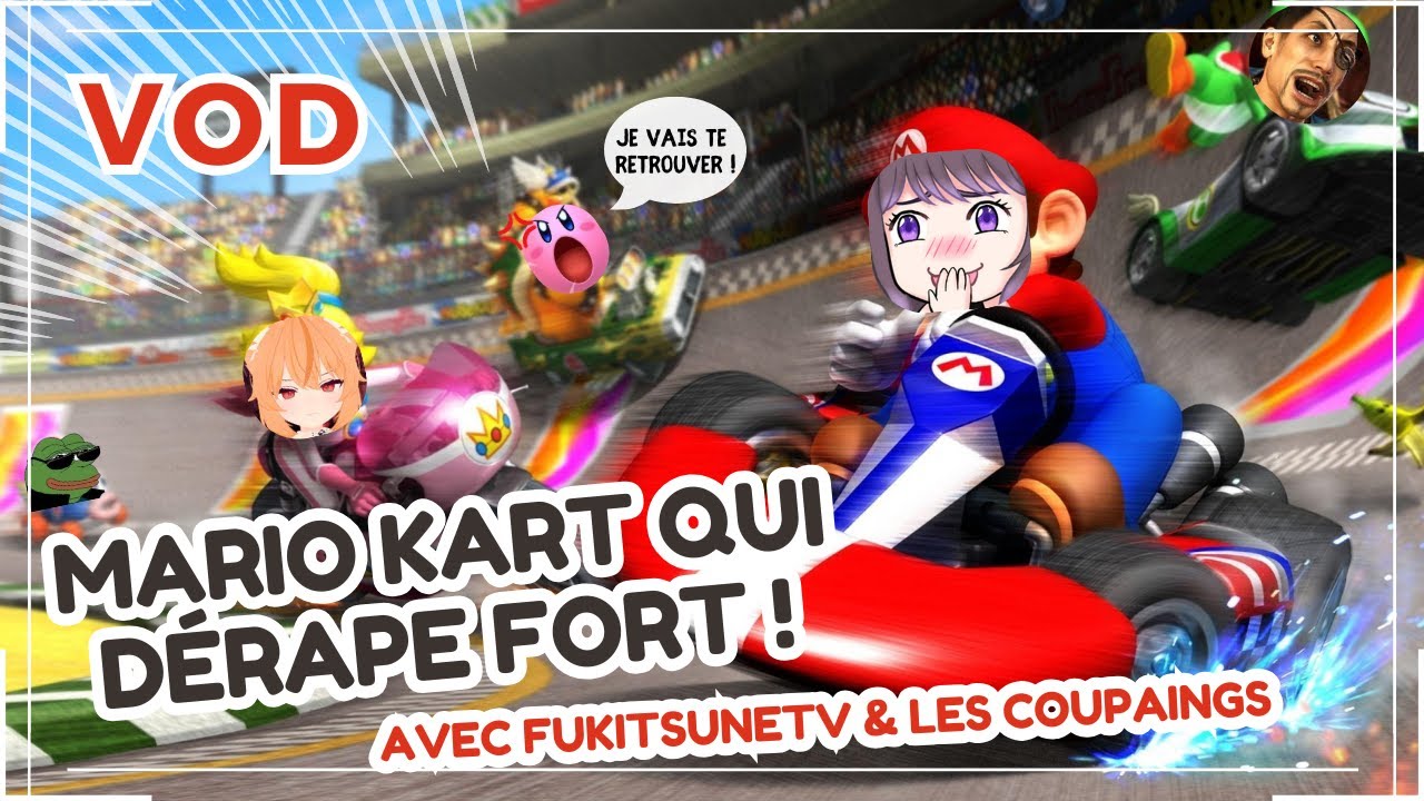 VOD | Vrchat + Soirée Mario Kart chaotique avec @kytsune_tv ! - YouTube