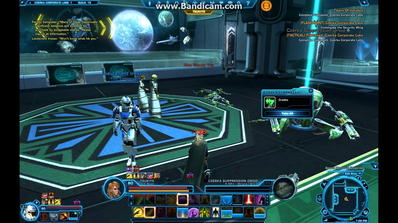 Swtor - Jedi Consular - Cz-8X Eradicator Droid - Czerka Corporate Labs ...
