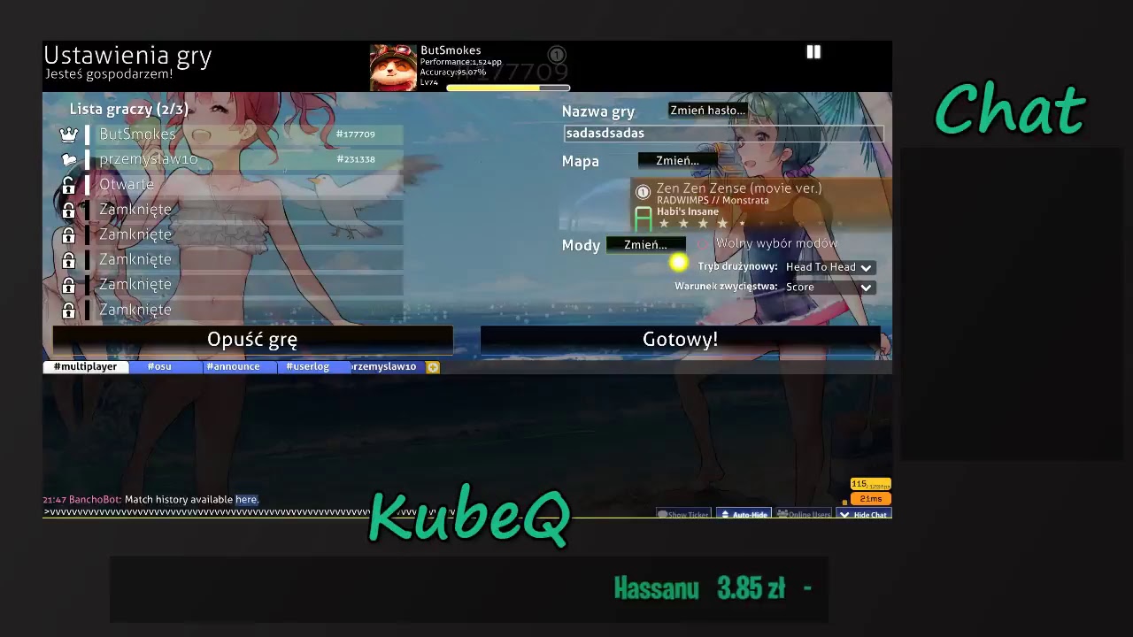 Osu stream 1500pp / Patostream - YouTube