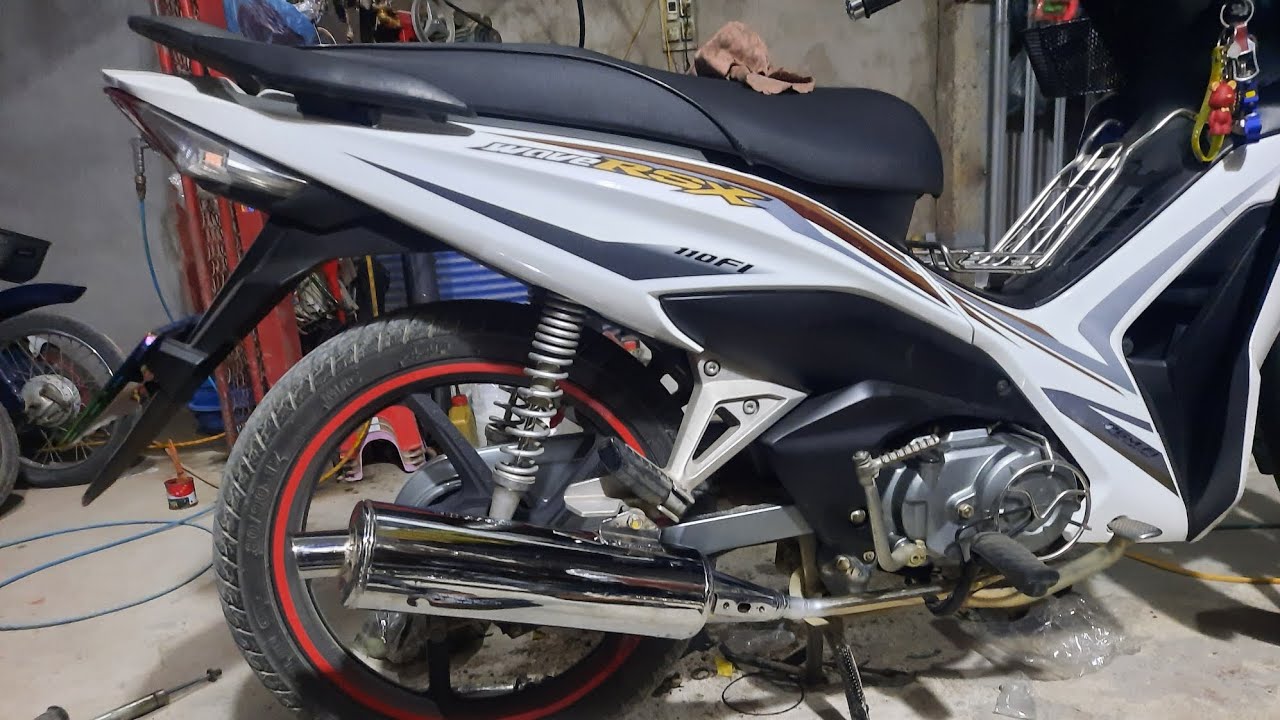 pô RSX móc nhẹ cho wave A 110 ️ - YouTube