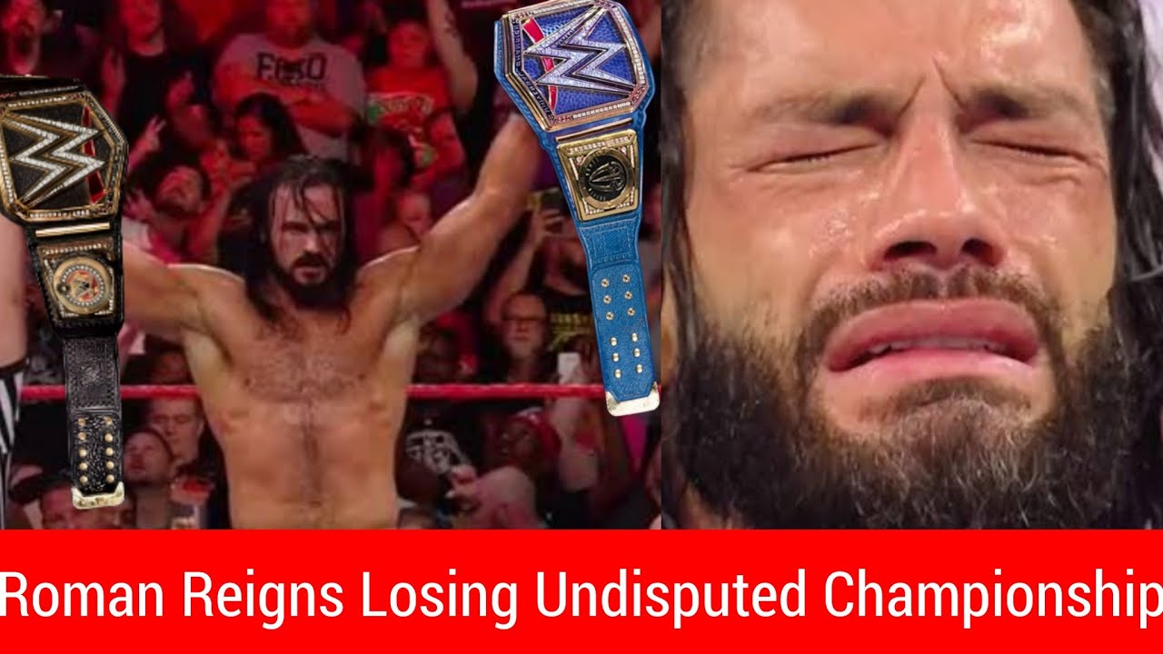 Shocking..Roman Reigns Losing Undisputed U.V Championship|Drew McIntyre ...