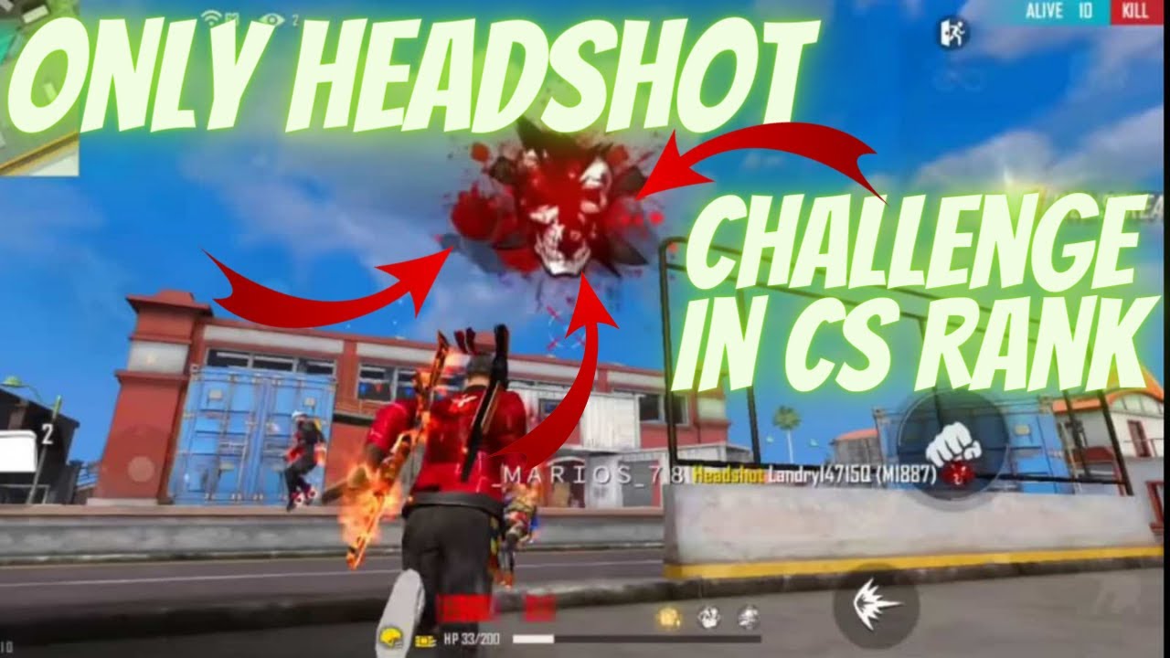 Challenge for Headshot only in Cs_Rank || Free Fire || Ak47 Gaming ...