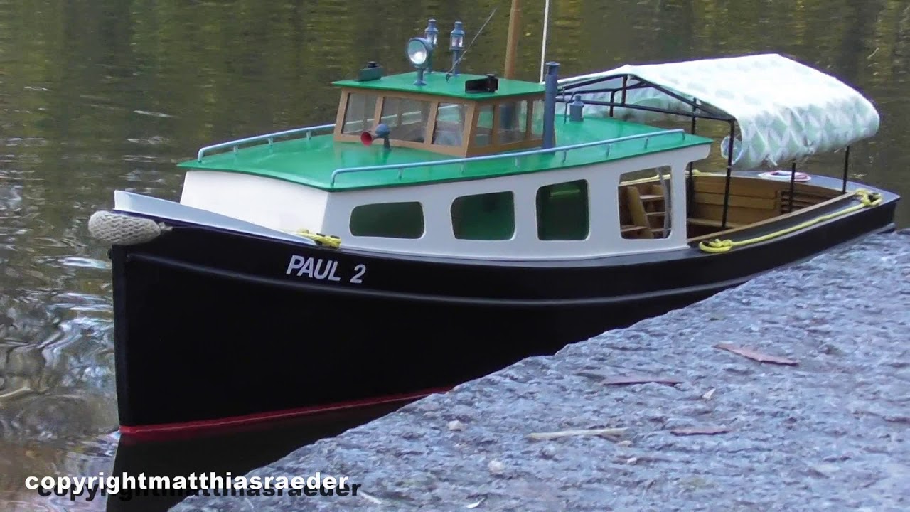 Port barge Paul 2 at Jungfern Fahrt / RC model building. - YouTube