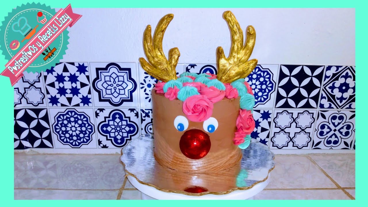 Pastel de Chocolate decoracion de Reno - YouTube