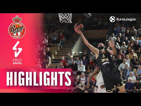 WIN with ONLY Eight players | AS Monaco - ASVEL | R36 BASKETBALL HIGHLIGHTS 2025-26