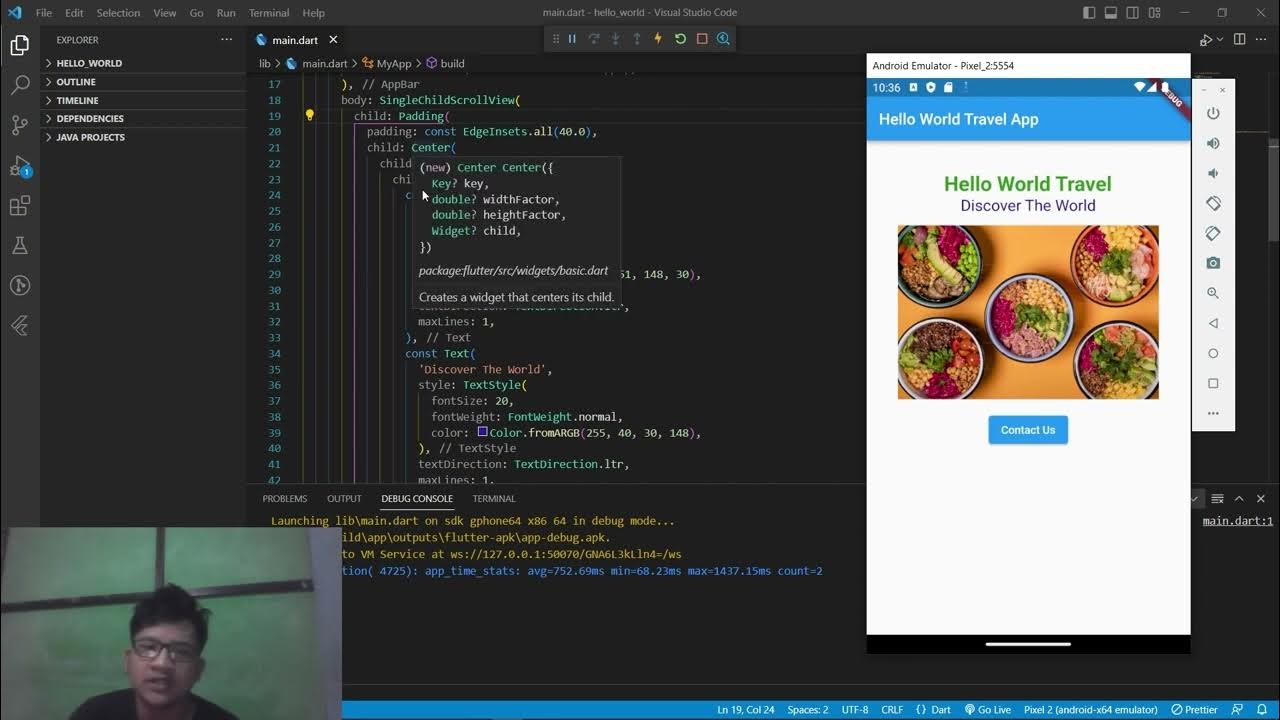 Mobile Progamming Praktikum 1 : Hello Flutter - YouTube