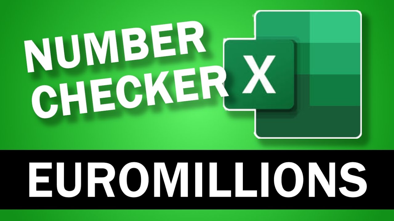 How to Build a Euromillions Number Checker in Excel - YouTube