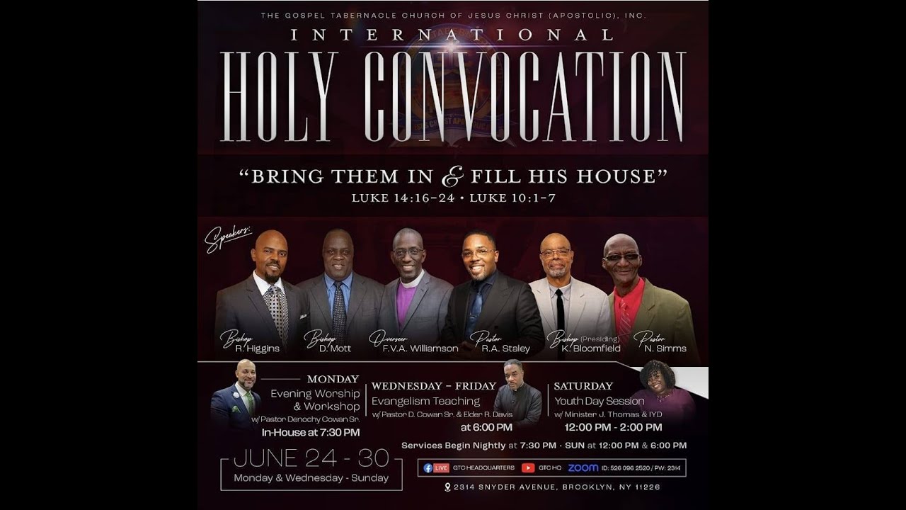 Convocation Sunday Evening Service- 6/30/24 Speaker: Pastor Noel Simms - YouTube