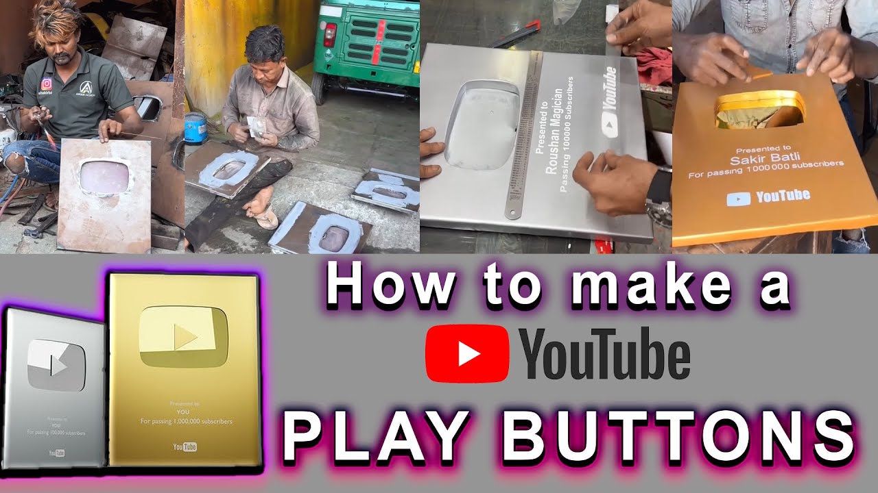 How to make a YouTube play button easily. - YouTube