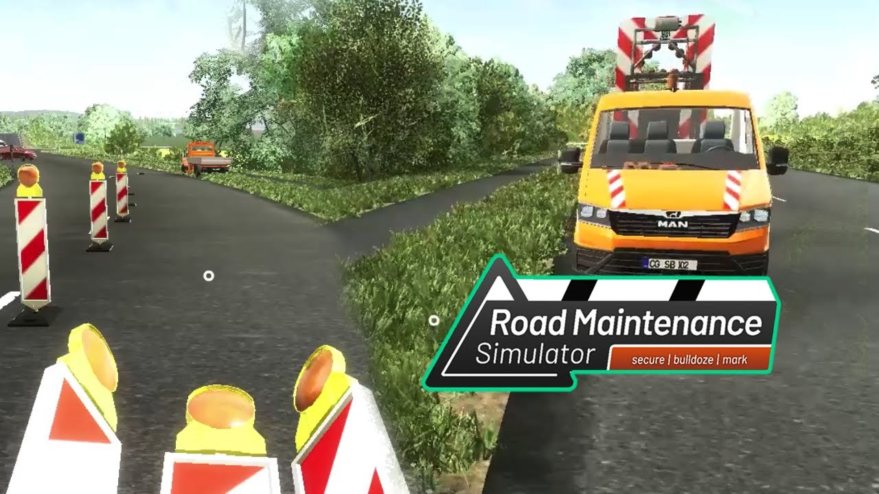 Cordon- Off Work Area ! Road Maintenance Simulator ! road maintenance ...