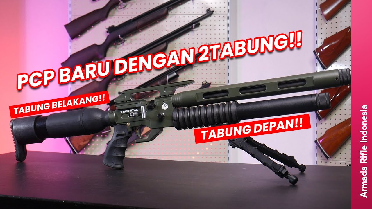 PCP MEWAH DOUBLE TABUNG SPEK KOMPLIT BANGET!! DEPAN TABUNG OD 38 ...