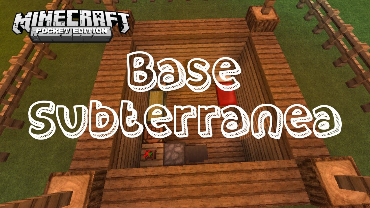 Tutorial: Base Subterrânea (Minecraft PE/PC/XBOX) - YouTube