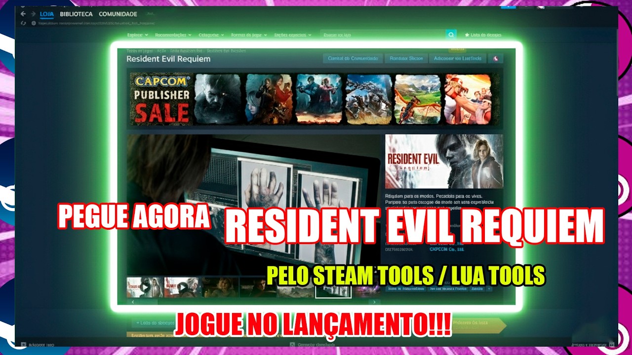 COMO JOGAR RESIDENT EVIL REQUIEM PELO STEAM TOOLS LUA TOOLS 2026 - YouTube