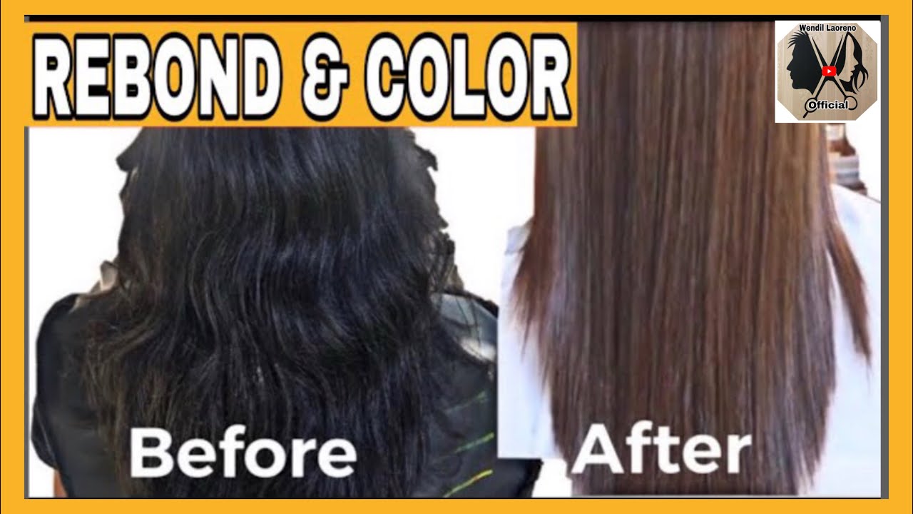 FIRST REBOND COLOR @50 BONGA ️ |By Wendy - YouTube