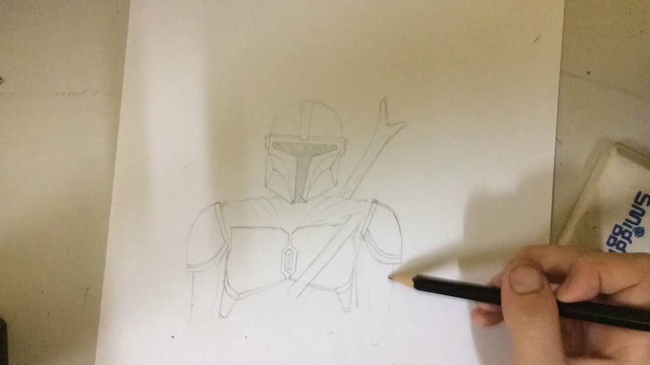 How To Draw Mandalorian - YouTube