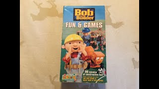 Bob the Builder: Fun & Games (2002 Blockbuster/Kidmongous VHS ...