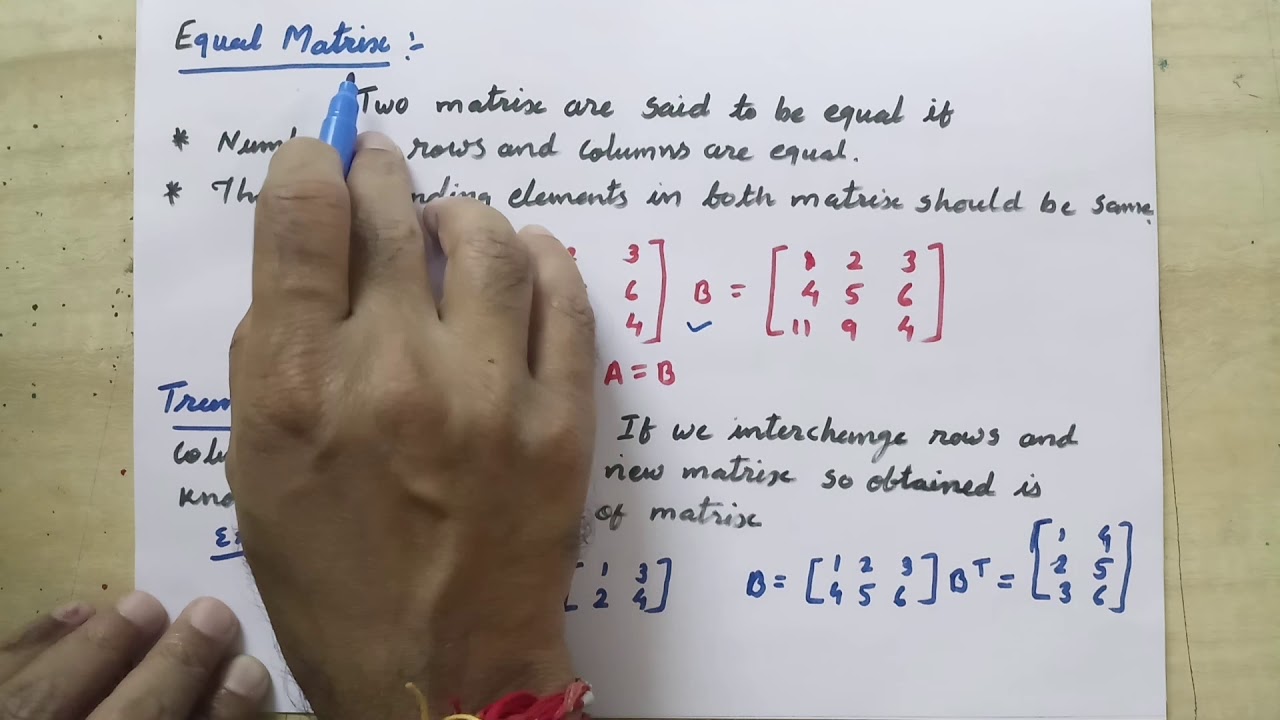 Matrices Introduction Lec-1 - YouTube