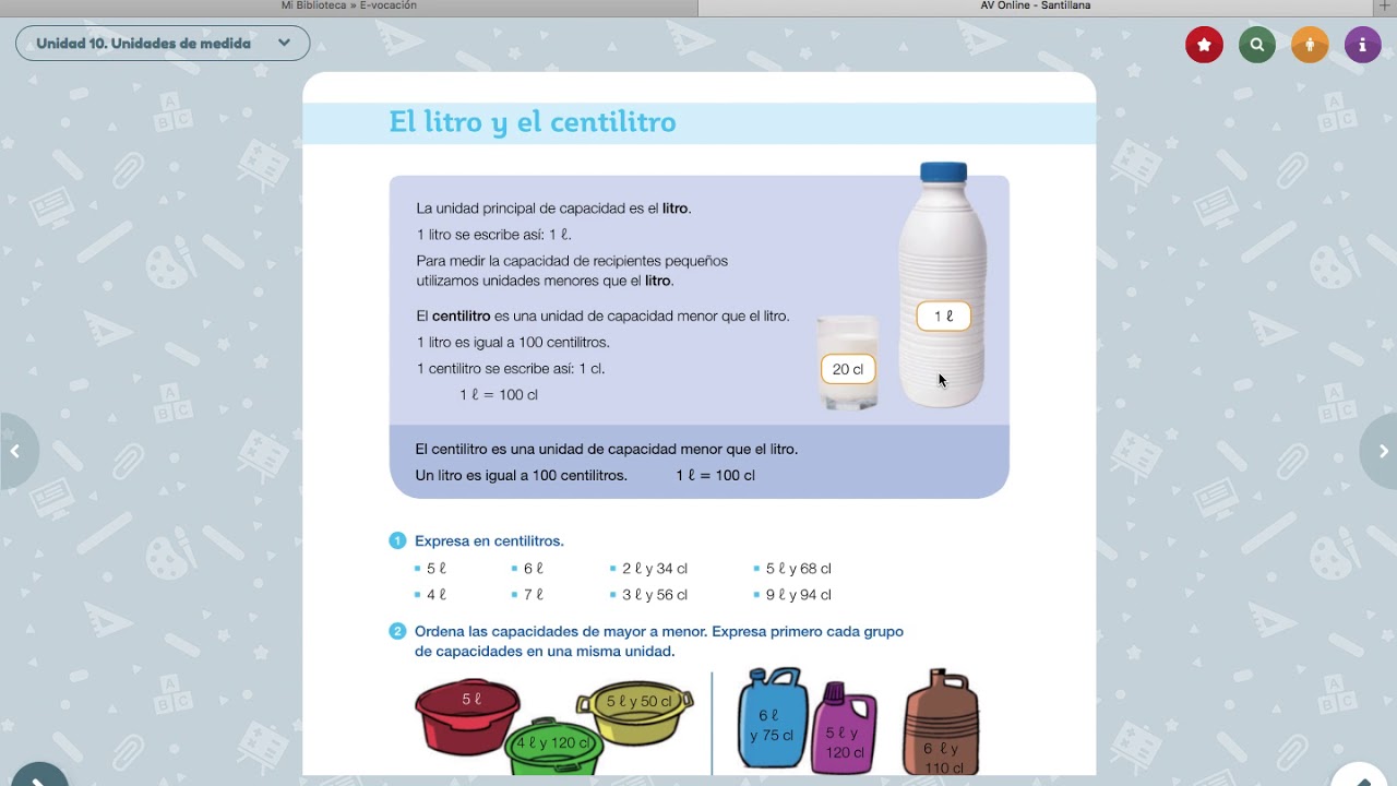 El litro y el centilitro - YouTube