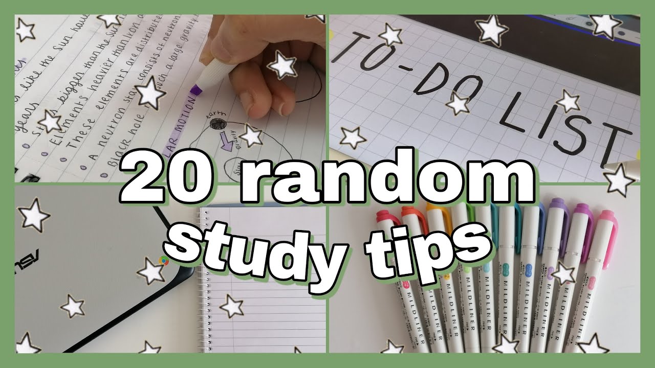 20 random study tips 📗 tips, tricks and small secrets to help you ...