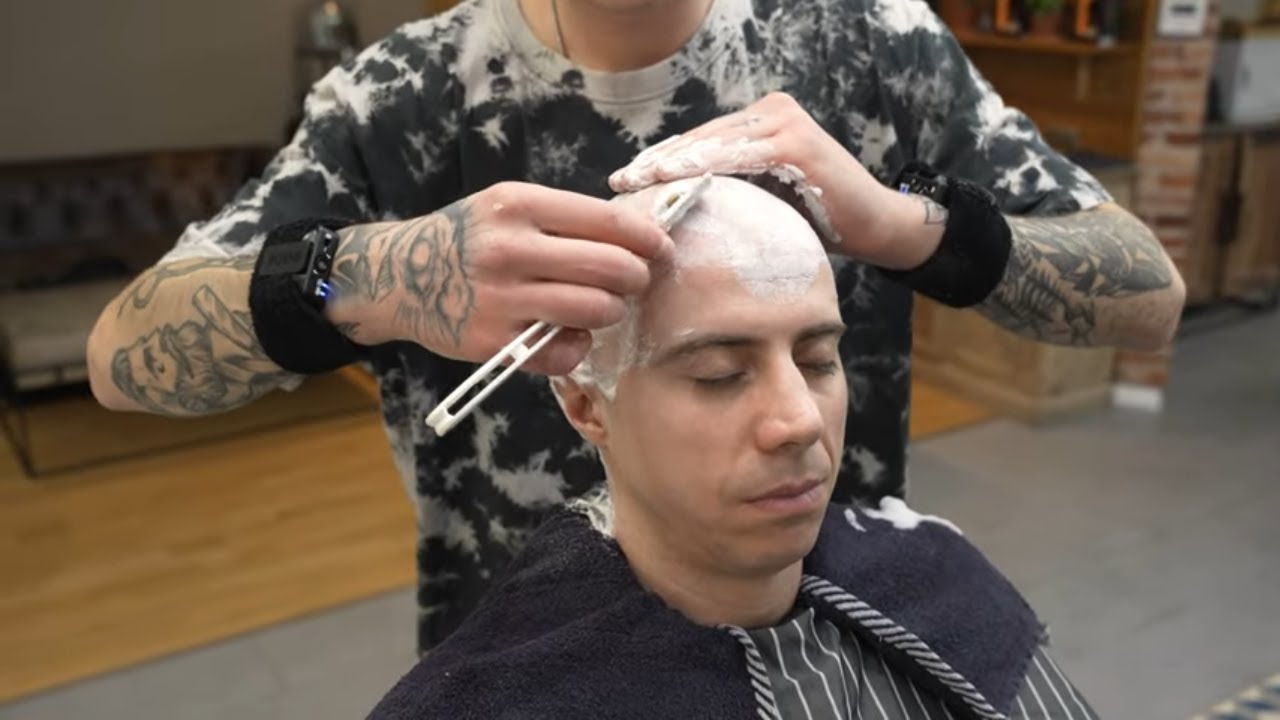 44 min of Traditional Shave at Berlin | ASMR video - YouTube