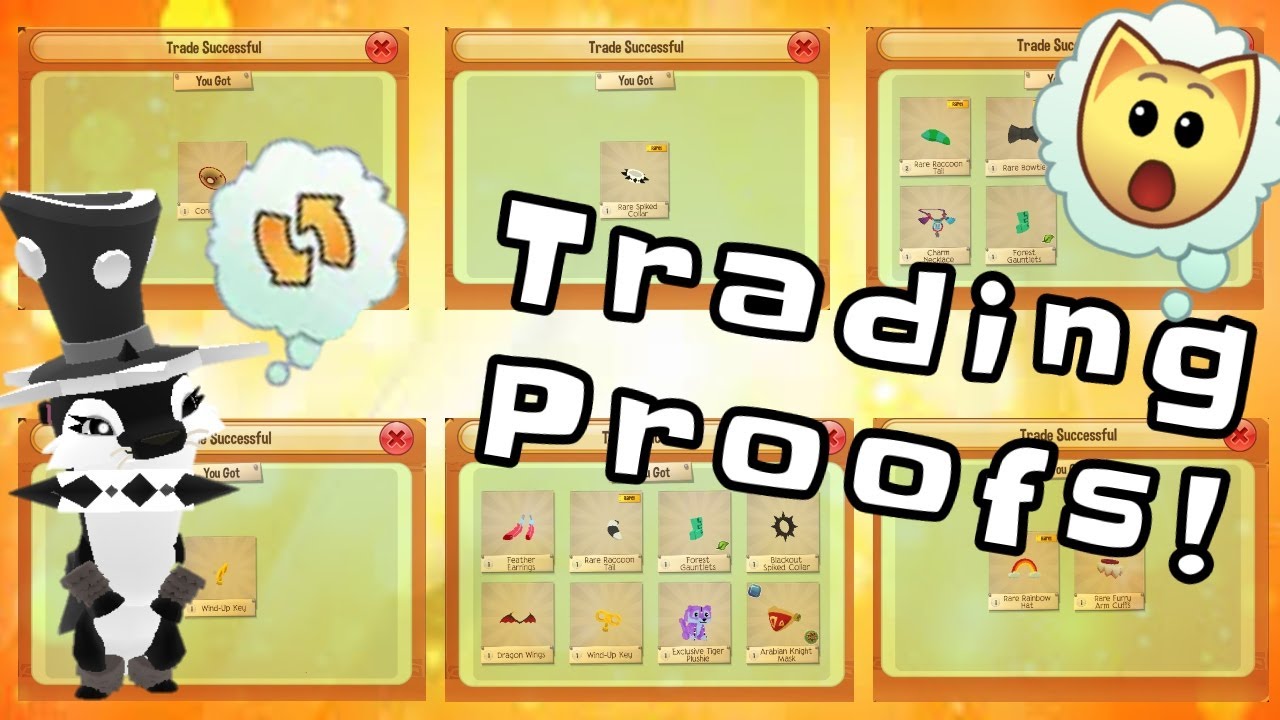 Trading Proofs! || 2020 || Trades || Animal Jam - YouTube