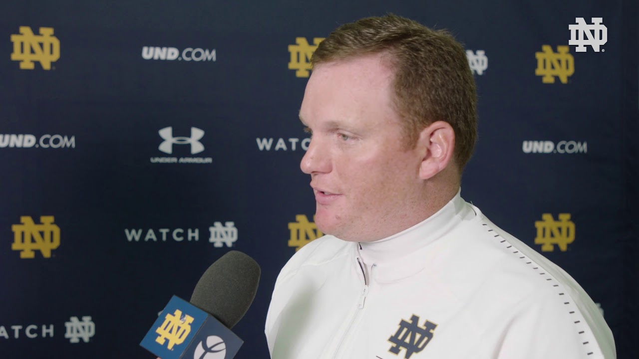 @NDFootball | Media Day Interview - Chip Long (2018) - YouTube