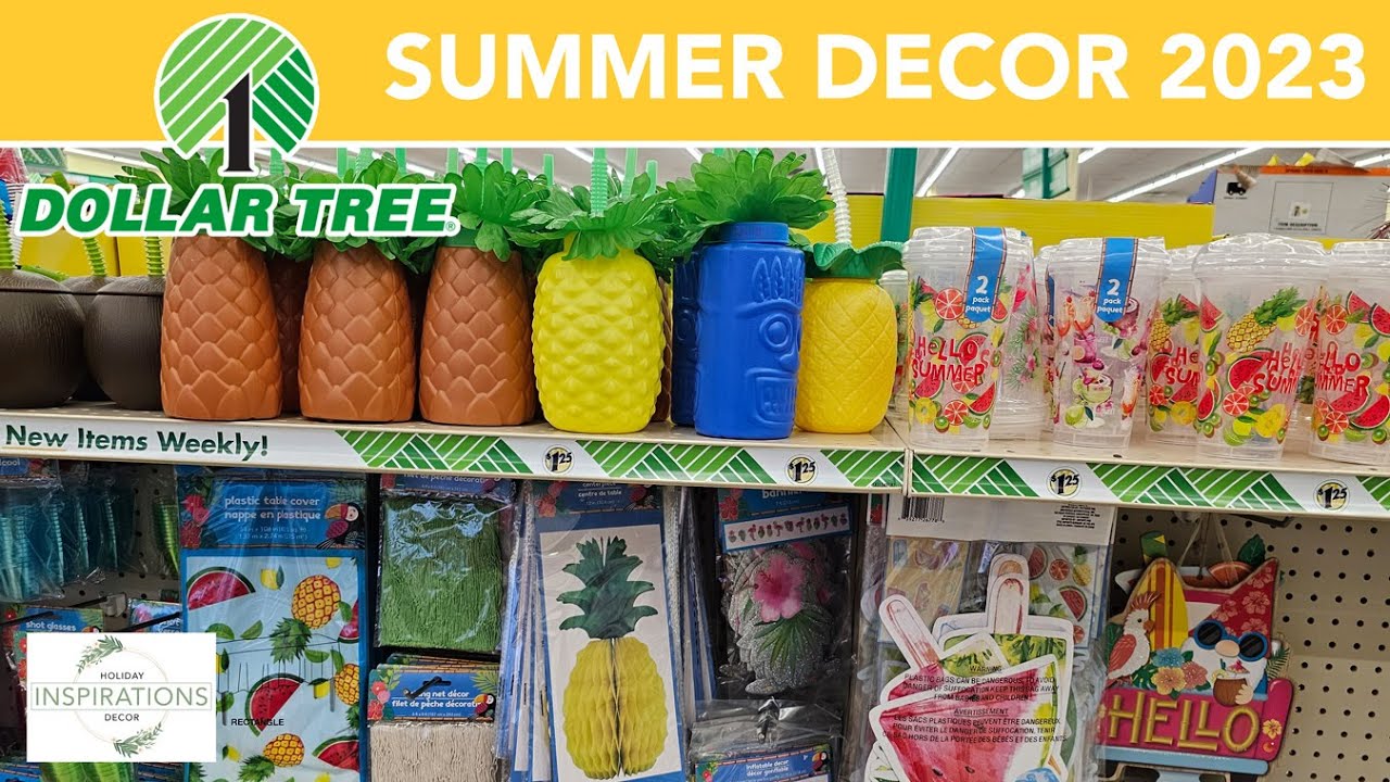 DOLLAR TREE Summer / Pool Decor 2023 - YouTube