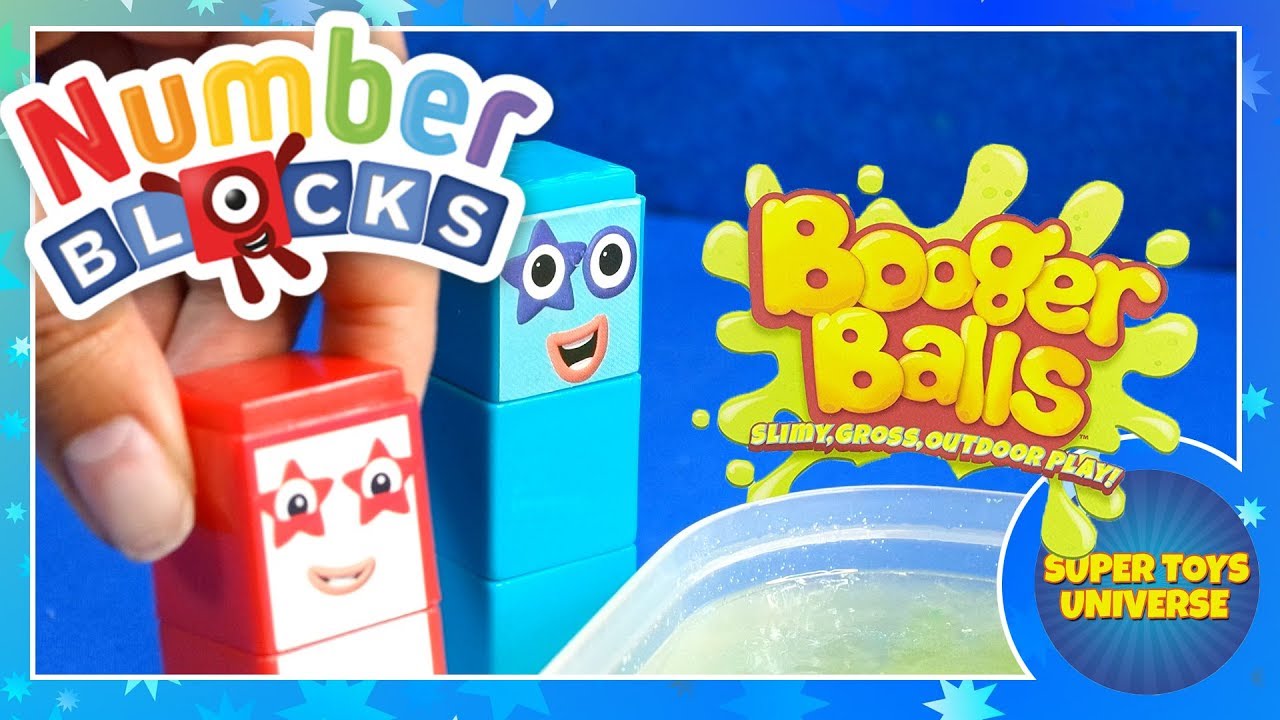 NUMBERBLOCKS slimed Making Booger Balls!! - YouTube