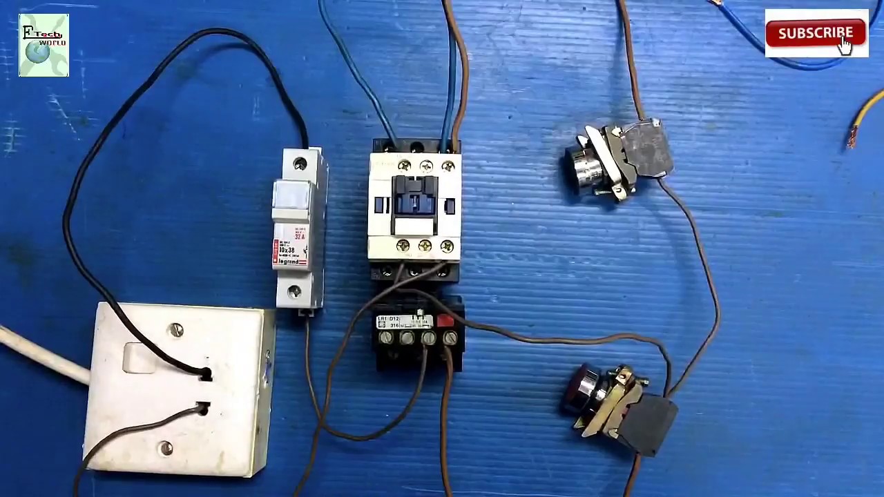 DOL 3PHASE Motor starter Direct online starter - YouTube