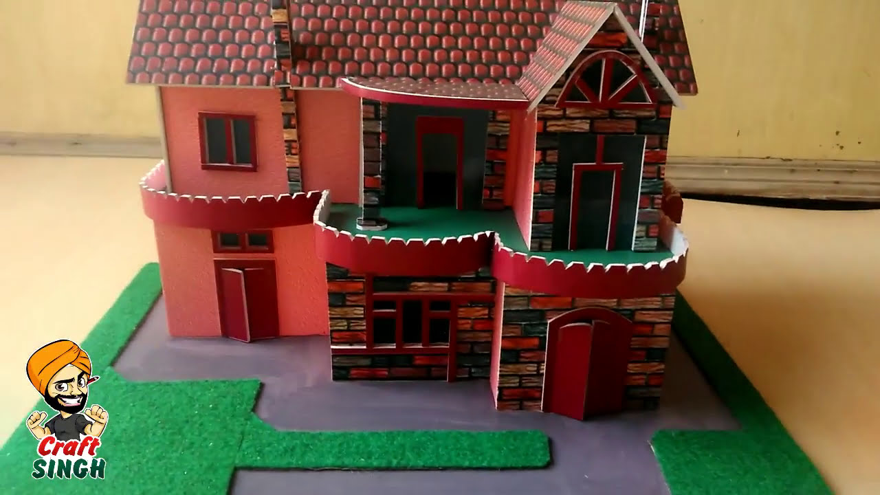 DIY || beautiful House || house plan|| 3D house model || architect ...