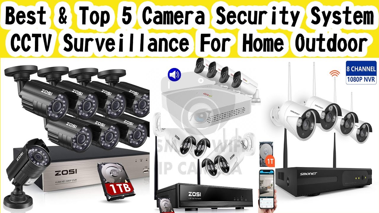 Best & Top 5 Camera Security System CCTV #Surveillance For Home Outdoor ...