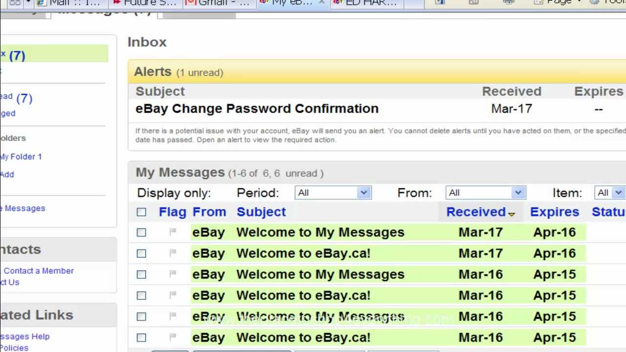 The "My Ebay Page" Ebay Video Series 3 of 34 - YouTube