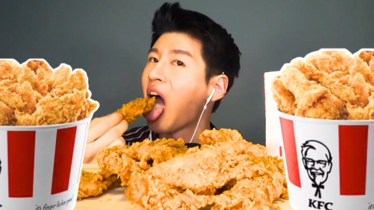 ASMR MUKBANG fried chicken - YouTube