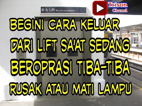 Cara keluar dari lift karena rusak - YouTube