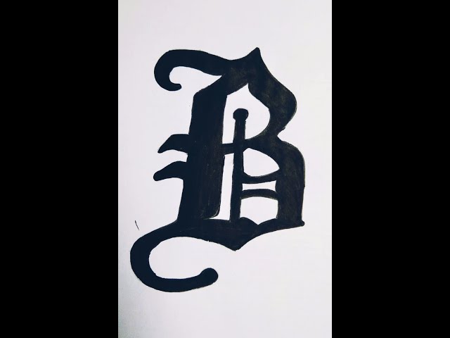 Old English B Tattoos