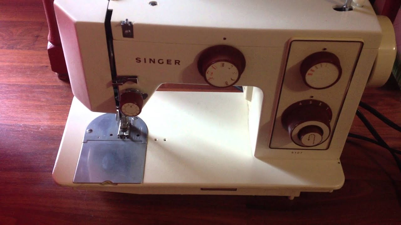Singer Sewing Machine Model 5107 - YouTube