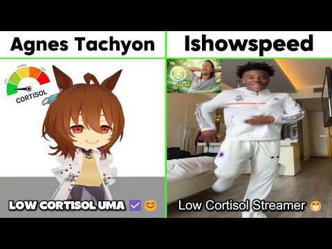 Agnes Tachyon Low Cortisol Dance Meme vs Ishowspeed