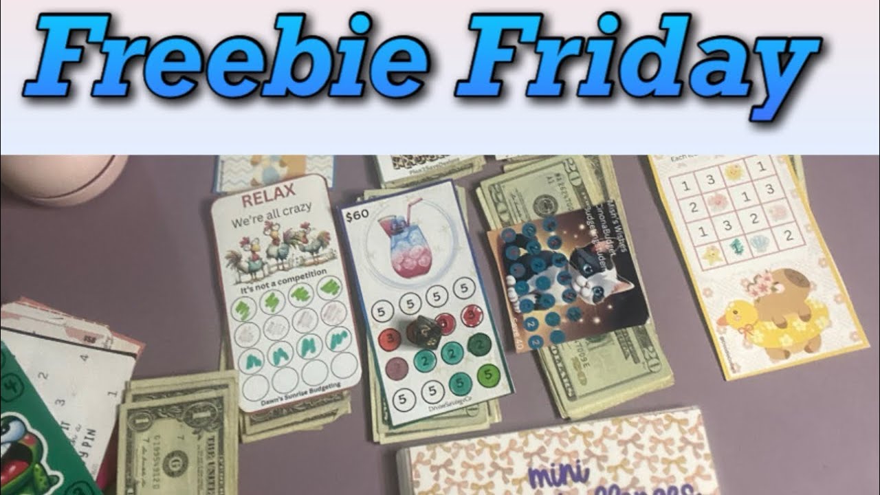 Freebie Friday!! Let's save!! Do I finish any?!?! #debtfreejourney ...