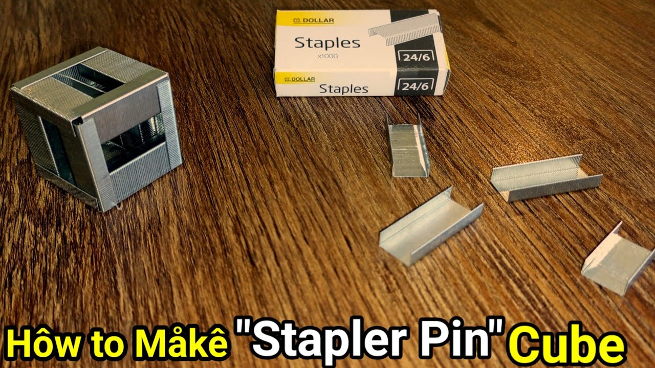 How to Make Cube By Stapler Pin| 2 minutes Craft | How to make | Craft ...