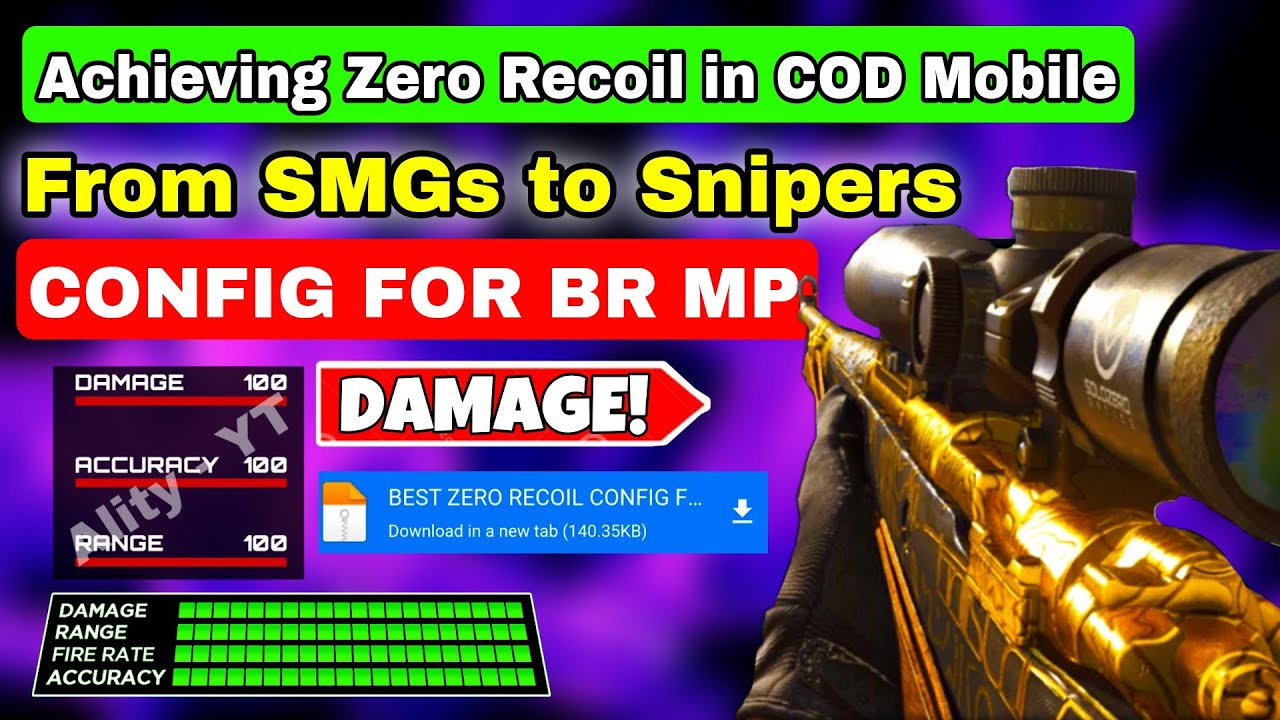 Achieving Zero Recoil in Call of Duty Mobile | New Season | SMGs to ...