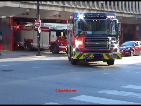 Chicago Fire Department Squad 1 Responding - YouTube