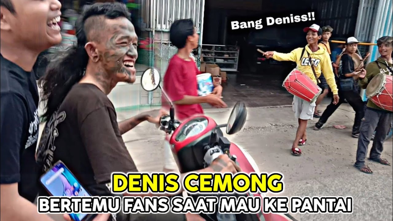 DENIS CEMONG JALAN-JALAN KE PANTAI BERTEMU BANYAK FANS - YouTube