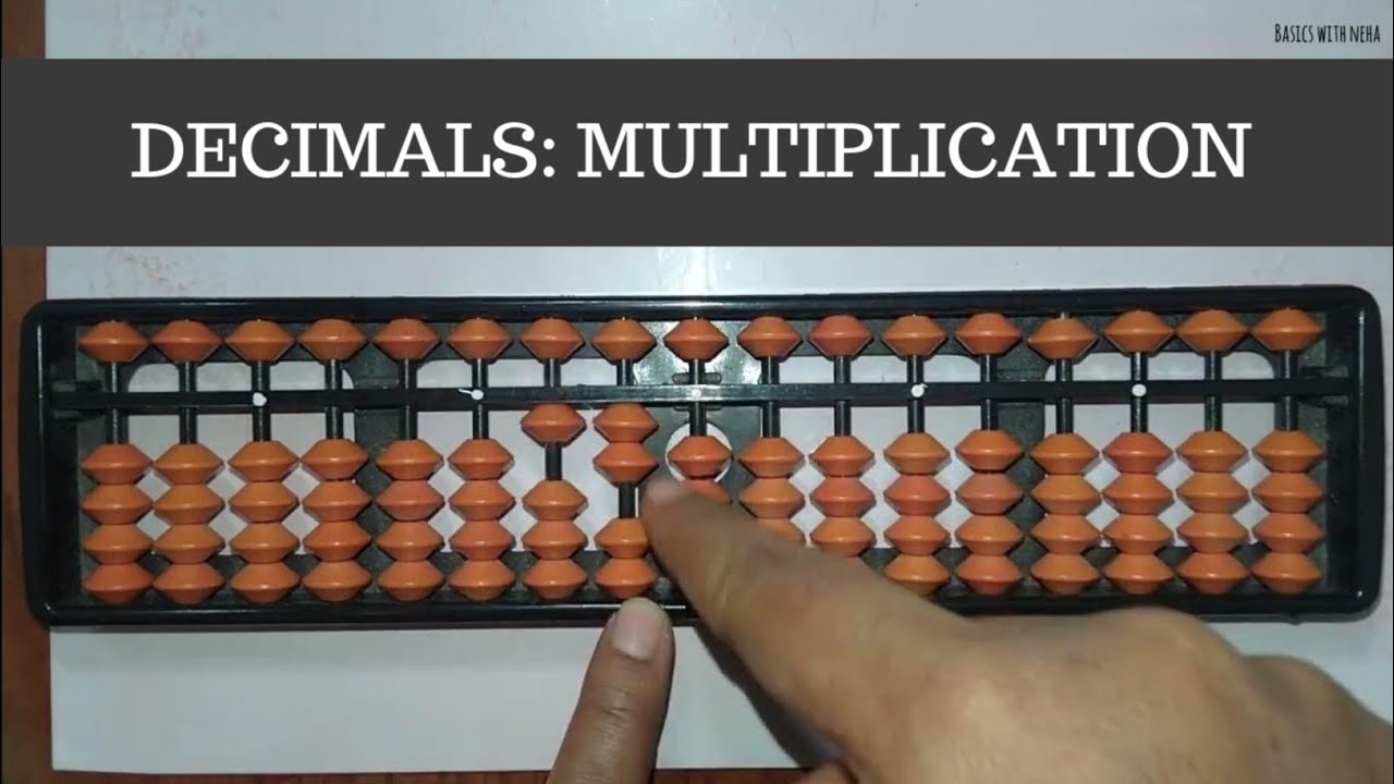 Decimals: Multiplication, using Abacus | very easily explained | #abacus - YouTube