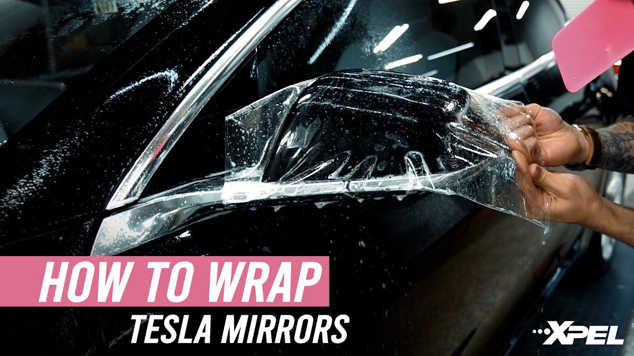 How To Wrap Tesla Mirrors — NEW MERCH! - YouTube