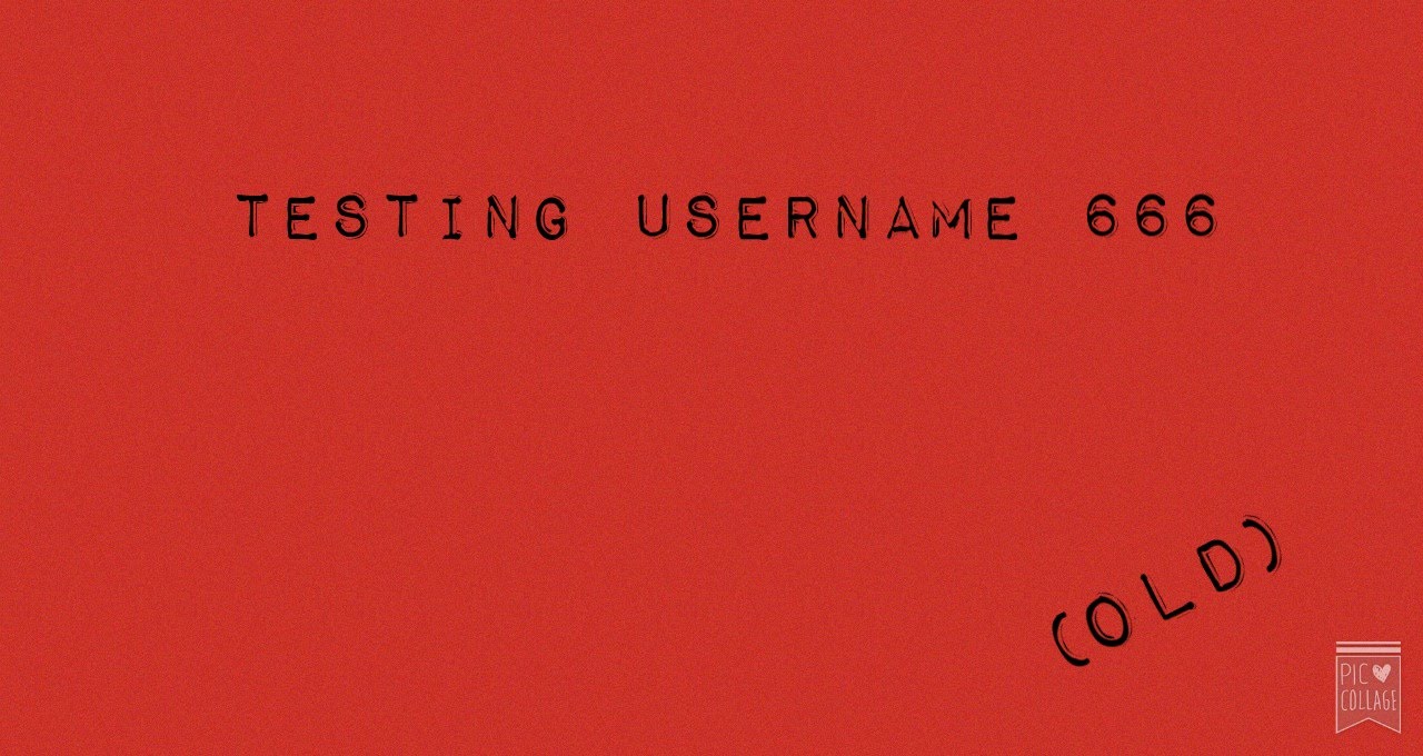 Me Testing Username 666 - YouTube