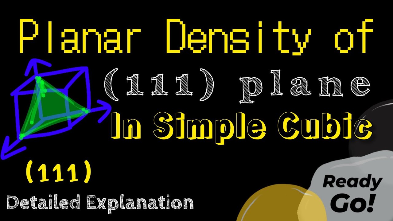 Planar density of simple cube plane (111) - Planar Atomic density - YouTube