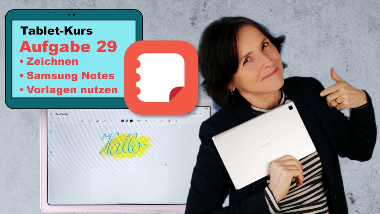 Tablet-Kurs Teil 29: Zeichnen und malen auf dem Tablet mit der App ...
