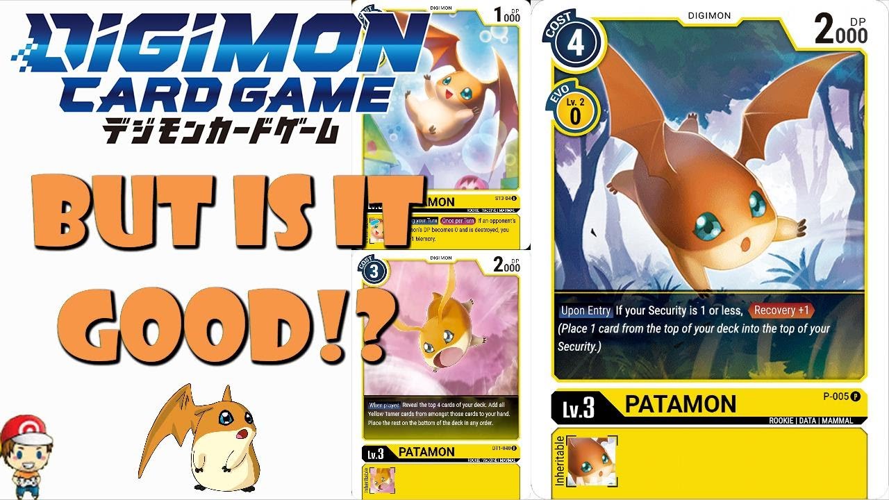 Patamon is Adorable and Fun... But is it Good in the New Digimon TCG ...